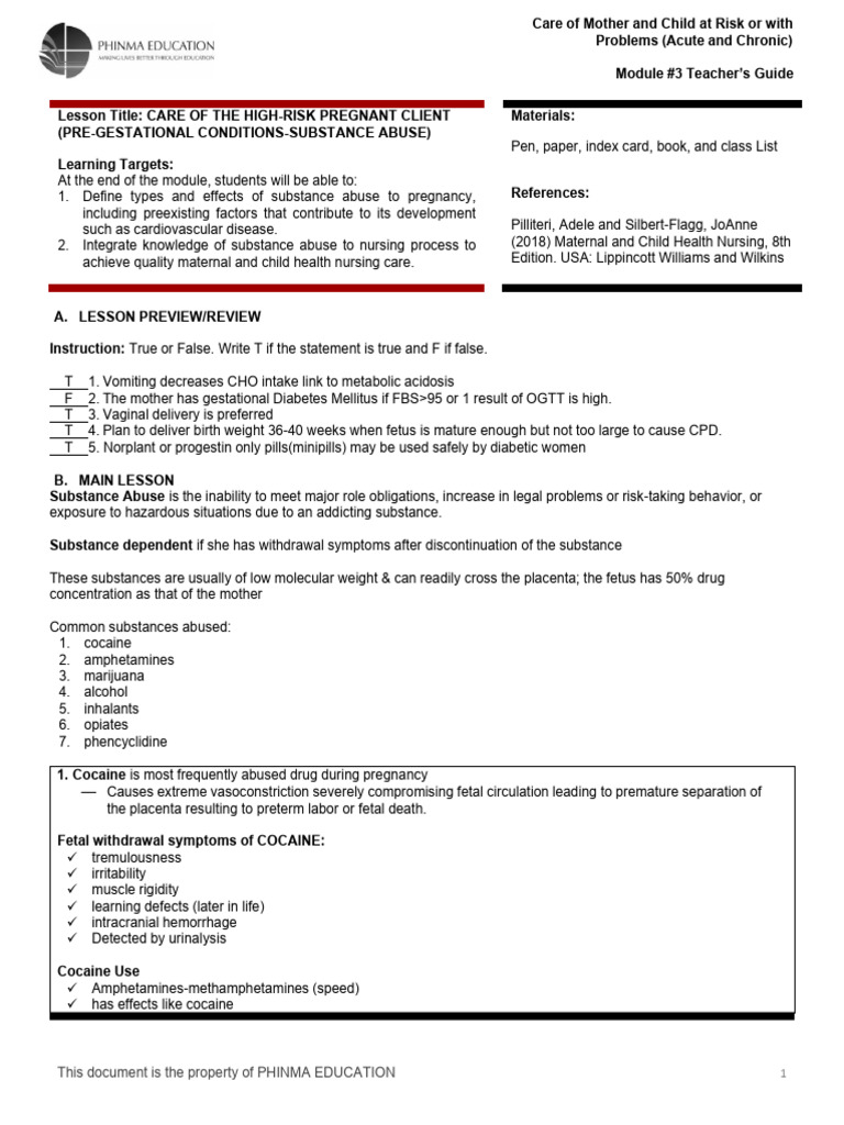 Module 3 - Student Guide | PDF | Pregnancy | Fetus Module 3 - Student Guide | PDF | Pregnancy | Fetus