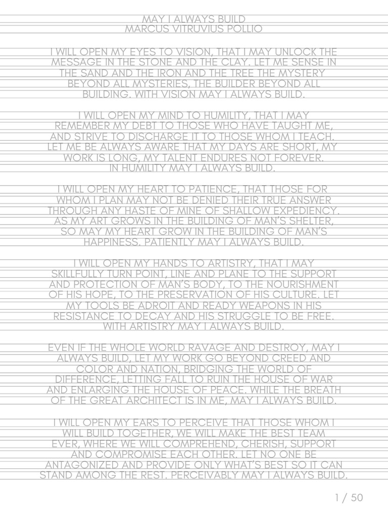 MAY I ALWAYS BUILD | PDF