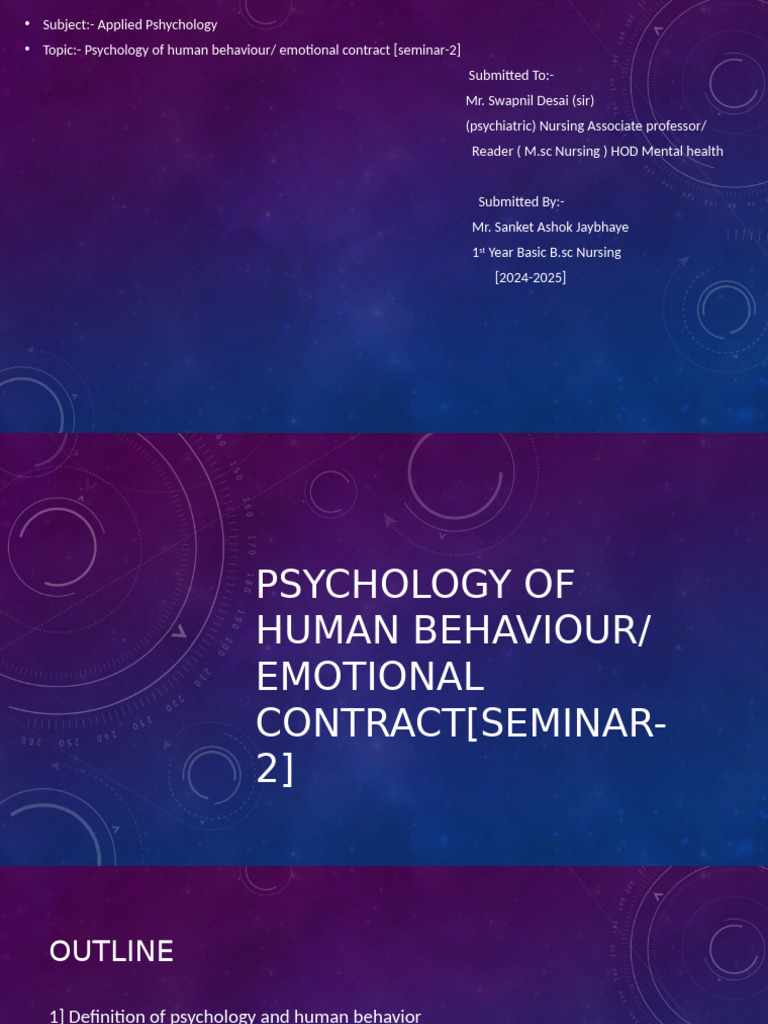 Psychology of Human Behaviour | PDF | Psychology | Emotions