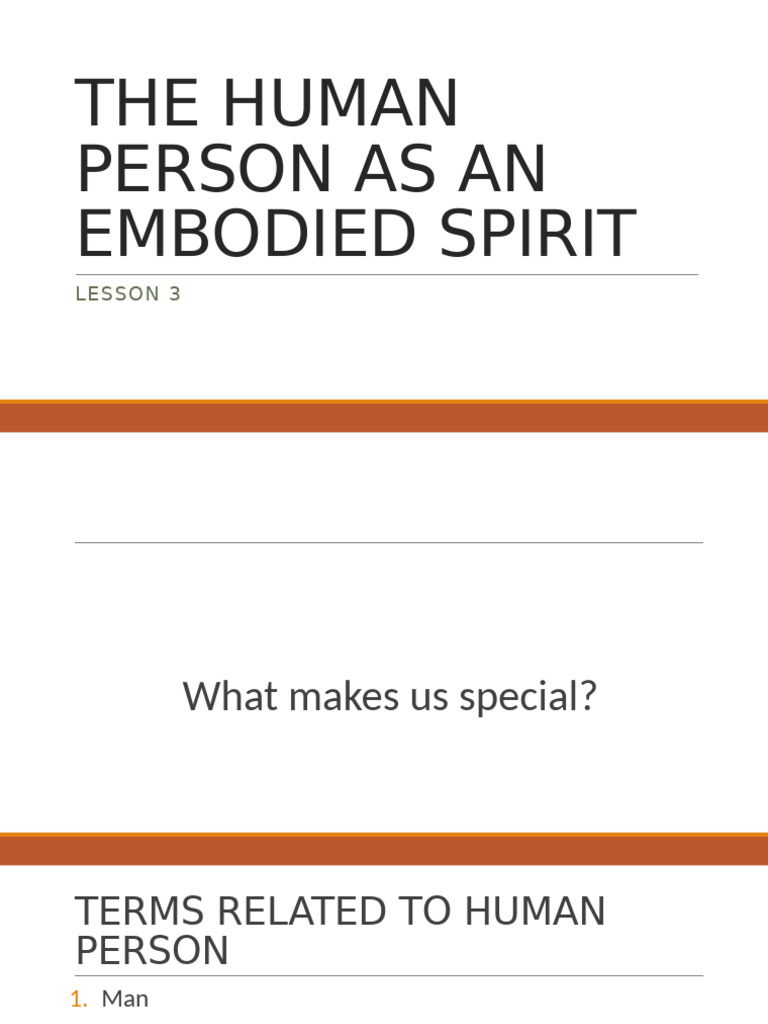 Understanding the Embodied Spirit | PDF | Self Awareness | Experience