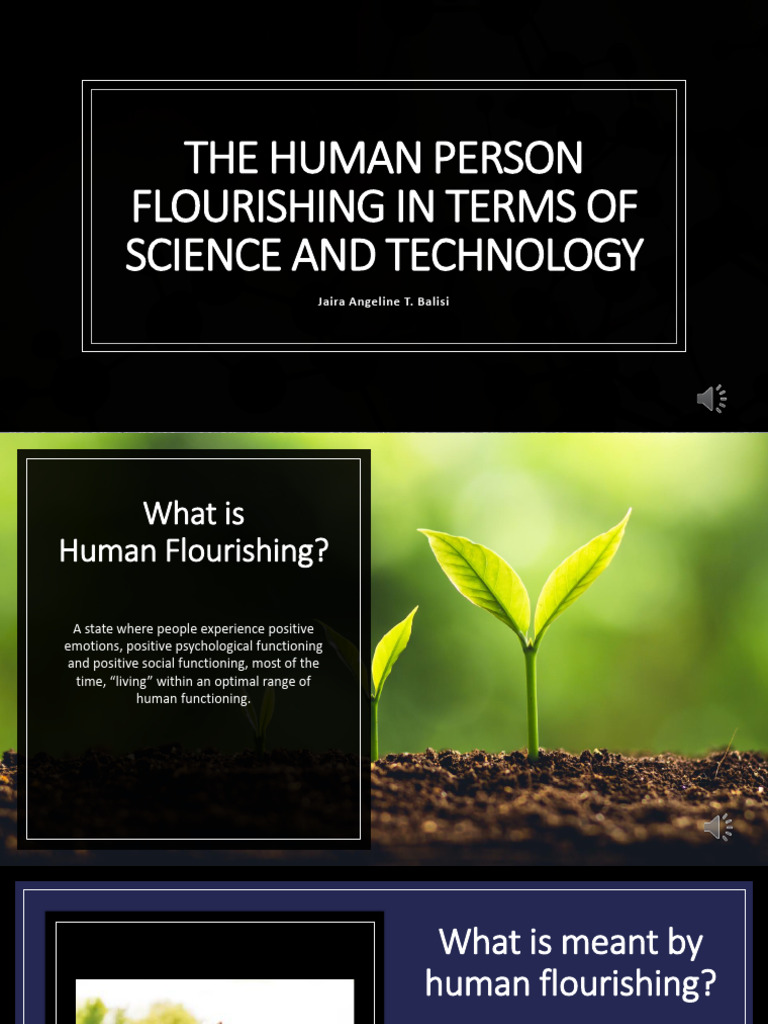 STS WEEK 5-6 The Human Person Flourishing in Terms of Science | PDF ...