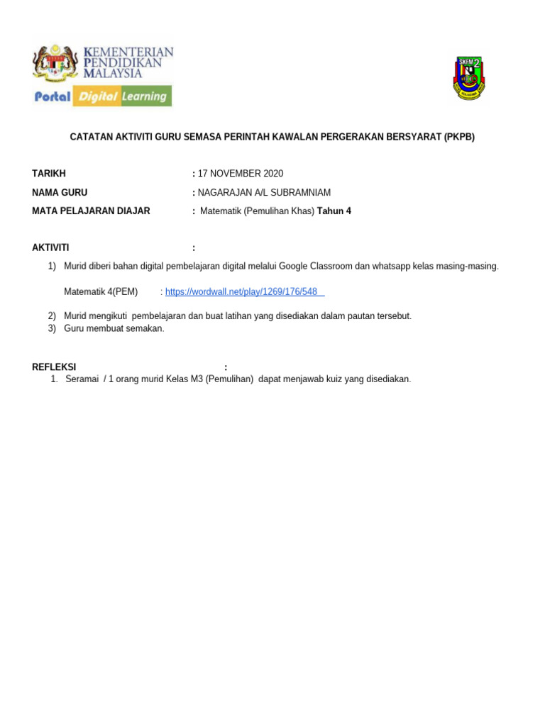 Pem Math 4 PKPB 17112020 | PDF