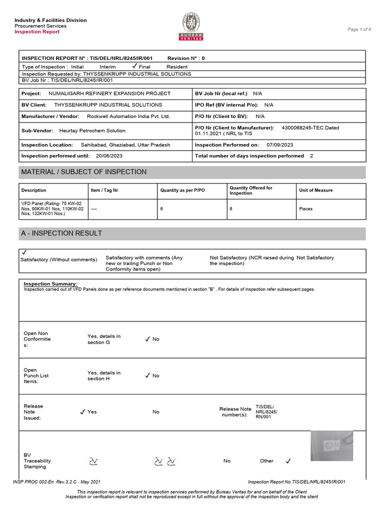 BV India Inspection 2p Ir v5 en - Thyssenkrupp Industrial Solutions ...