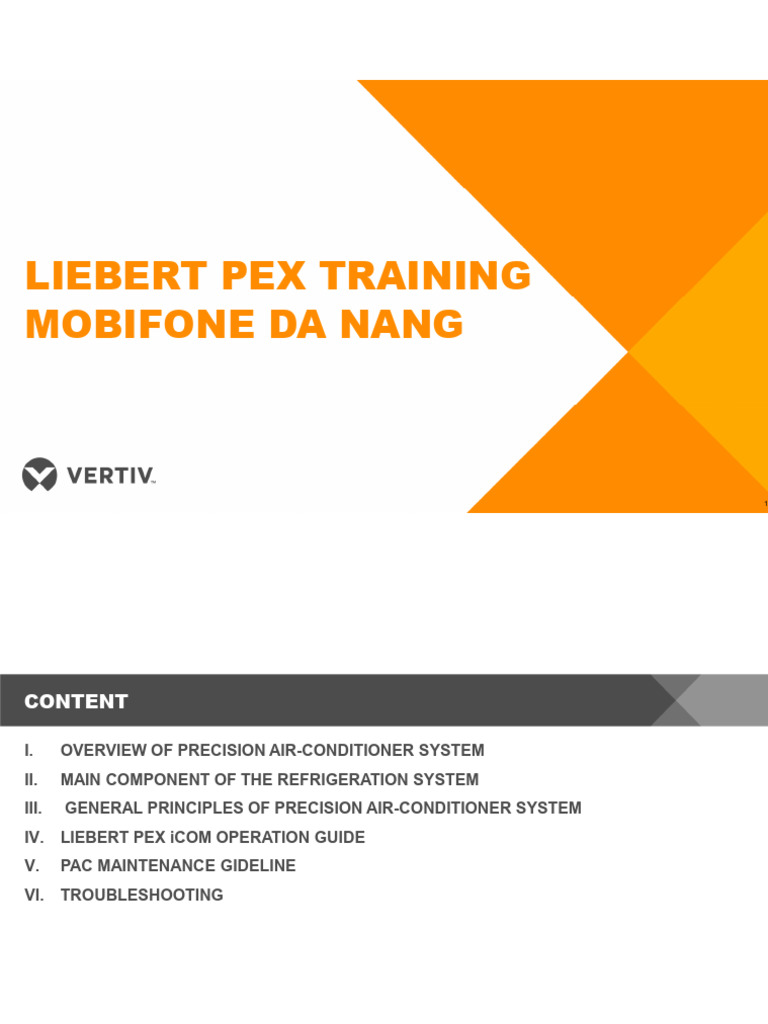 Vertiv Liebert Pex Training | PDF