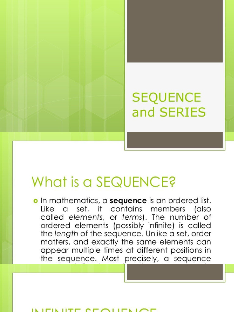 Chapter 9 Sequences and Series | PDF