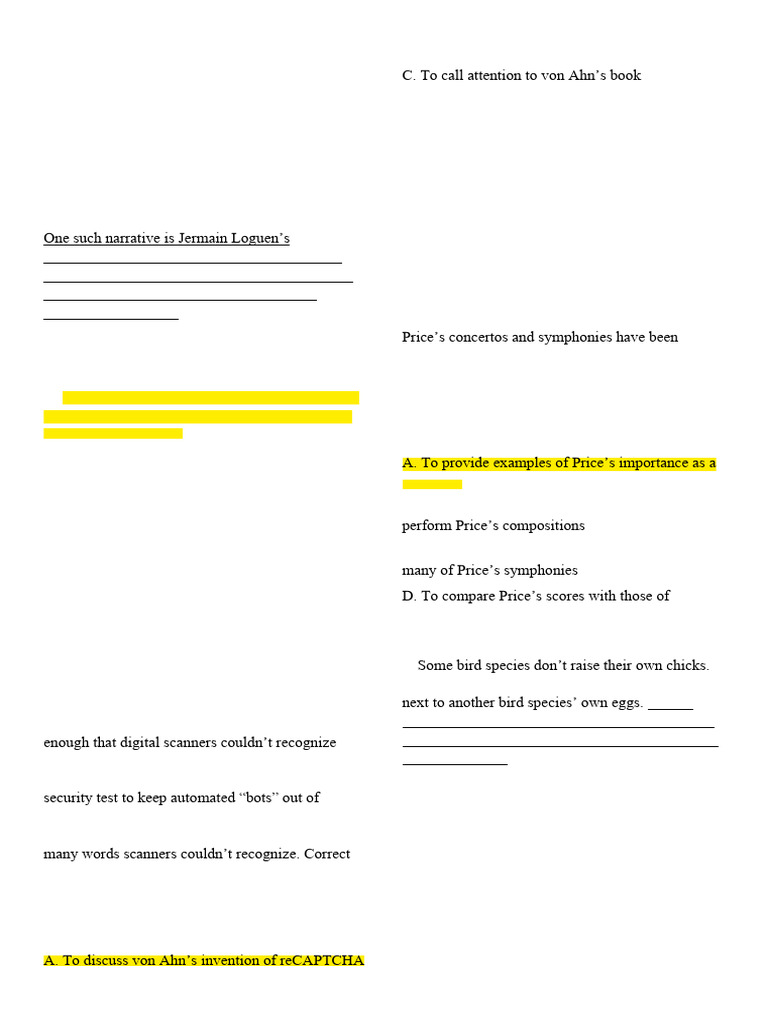 Text Structure and Purpose Level 2 Practice | PDF | Birds