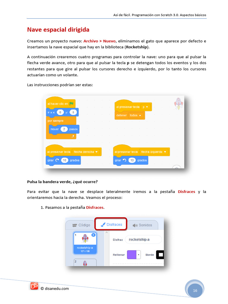 Programacion Con Scratch3-16-28 | PDF | Scratch (lenguaje de programación) | Archivo de computadora