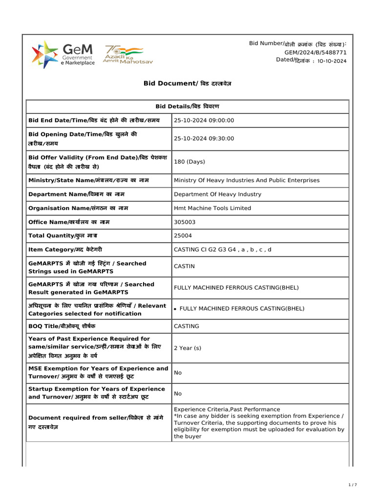 Bid Document | PDF | Procurement | Auction
