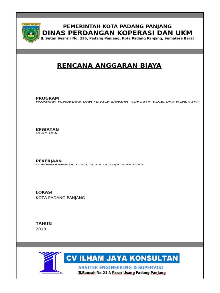 Rab Lanjutan Gambar Bengkel Kerja | PDF