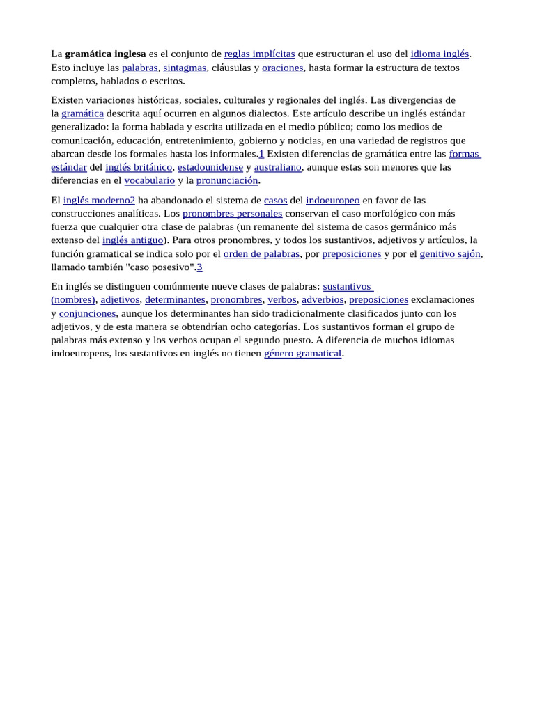 Gramatica Ingles | PDF