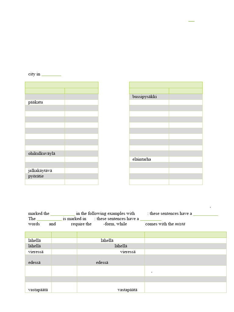 Asking For Directions in Finnish | PDF