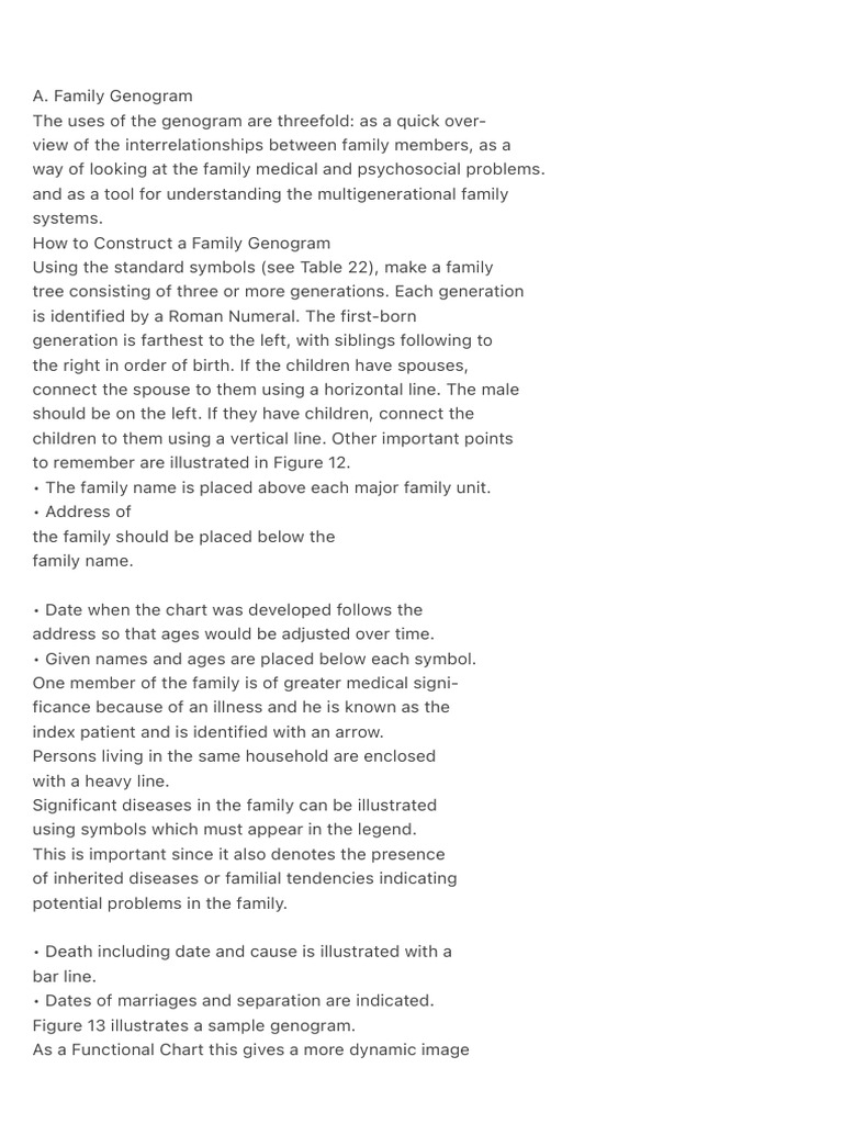 A. Family Genogram | PDF