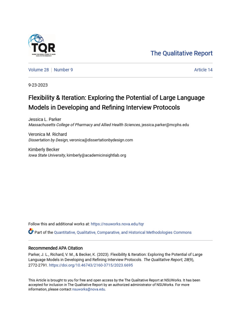 Parker Et Al. - 2023 - Flexibility & Iteration Exploring The Potential of Large Language Models ...