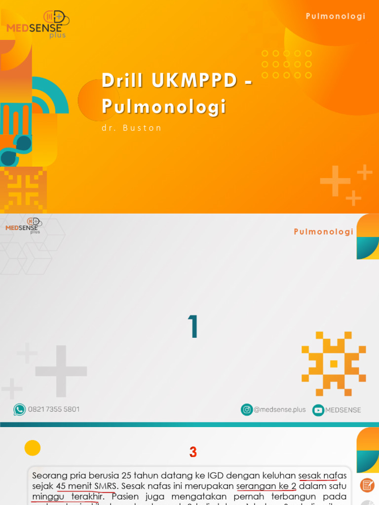(Coretan Tutor) Drill UKMPPD - Pulmonologi | PDF