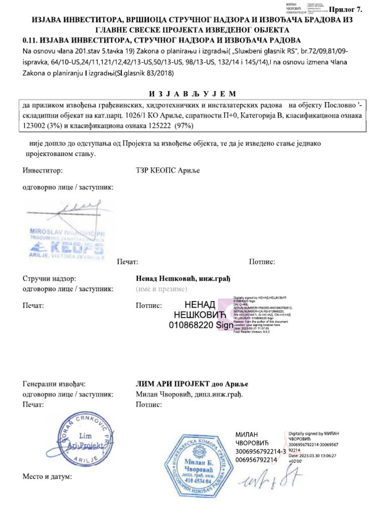 Prilog 7-Gradjevina111 | PDF