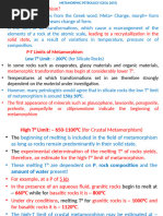 Prograde and Retrograde Metamorphism | PDF | Rock (Geology ...