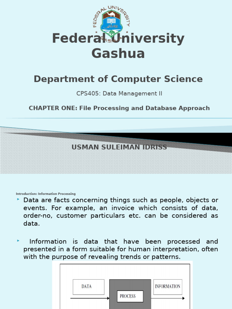 CPS405 ch01 | PDF | Databases | Computer File