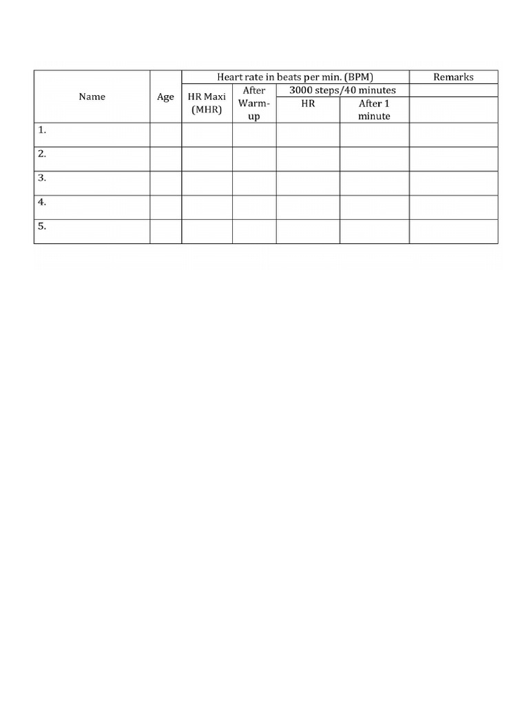 Pathfit Answer Sheet | PDF