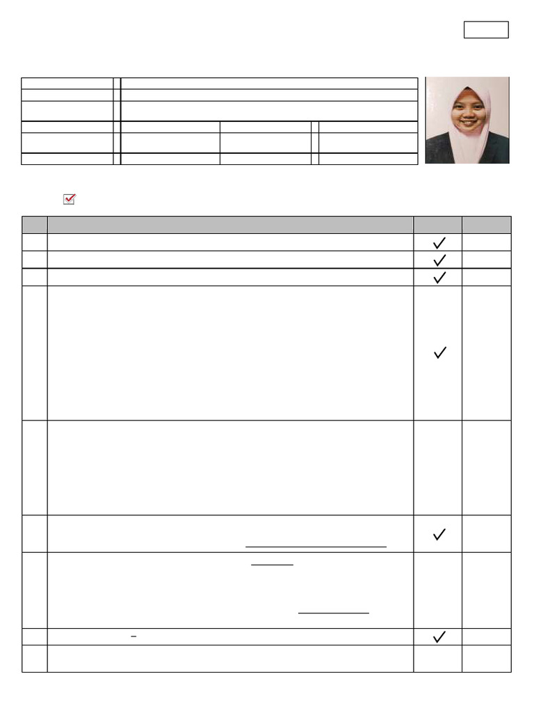 0.senarai Semak Dokumen Temuduga | PDF