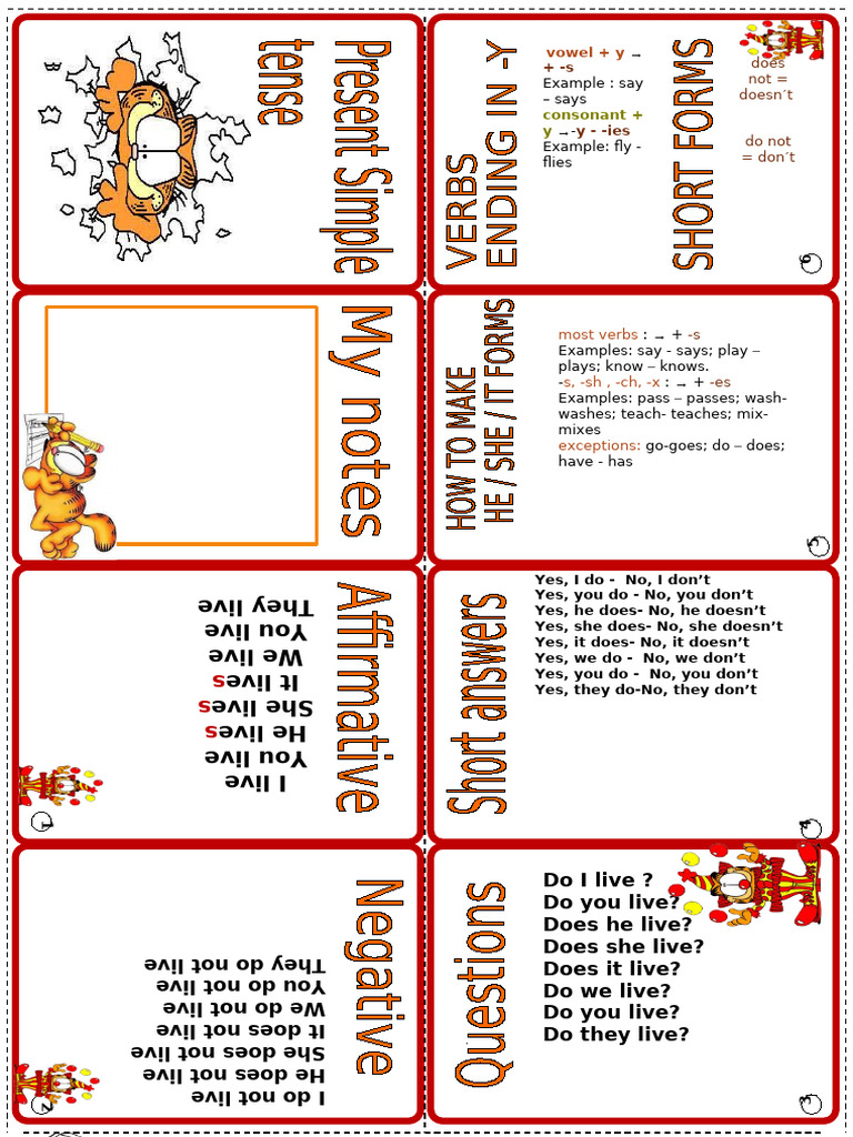 Pr4sent Simple Mini Book | PDF