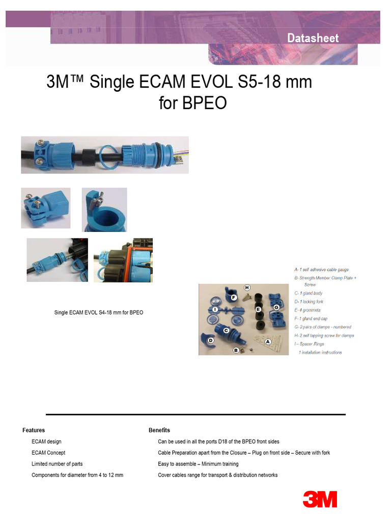 3M Single ECAM BPEO EVOL S18 DS Ed00 | PDF | Computing
