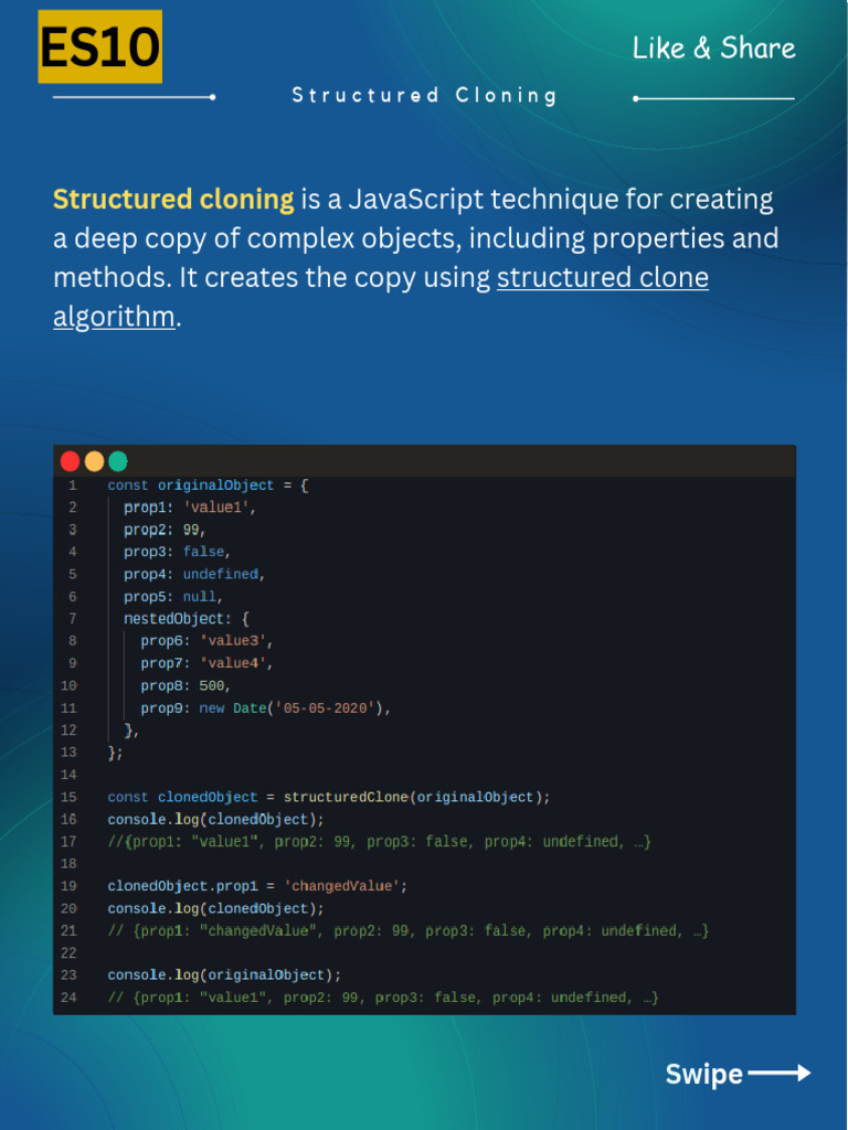 JavaScript Structured Cloning Guide | PDF
