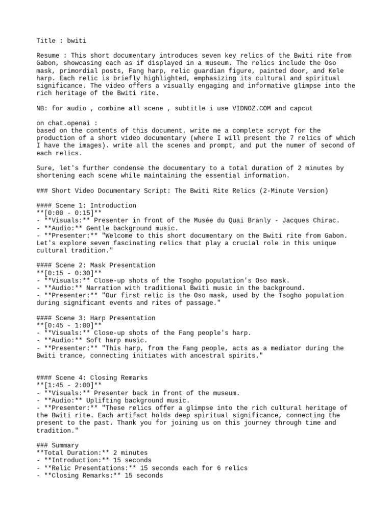 Prompt and Scrypt For Ia | PDF