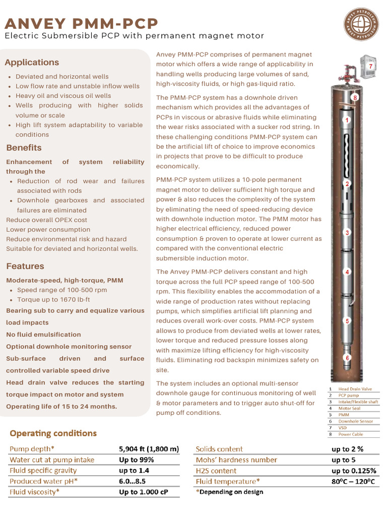 PMM-PCP | PDF | Electric Motor | Pump