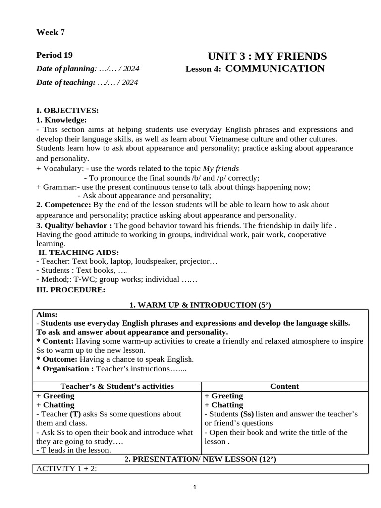 Week 7-8 (Period 19-24) | PDF | Adverb | Vocabulary