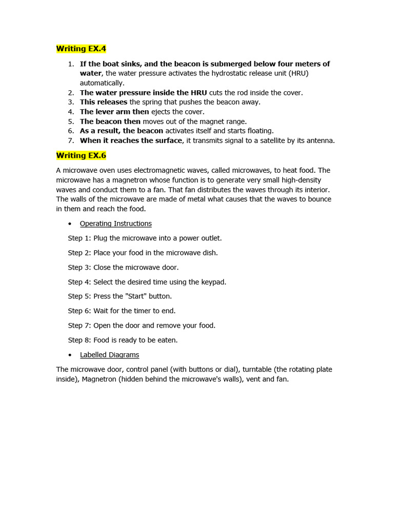 Writing Activities | PDF