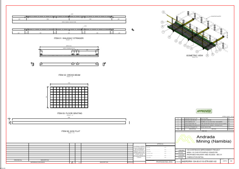 Andrdrw-124-00-0110-Str-0001-02 - Aa-Cv02-Walkway Details | PDF