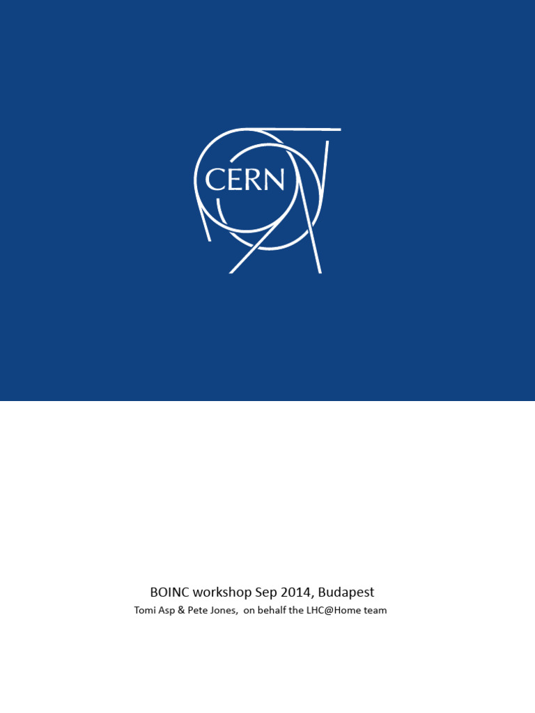 cern experiment in Geneva presentation | PDF | Large Hadron Collider ...