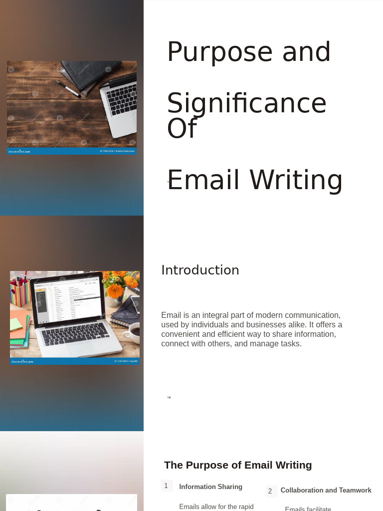 Unit 4 Purpose and Significance of Email Writing Lecture 13 | PDF ...