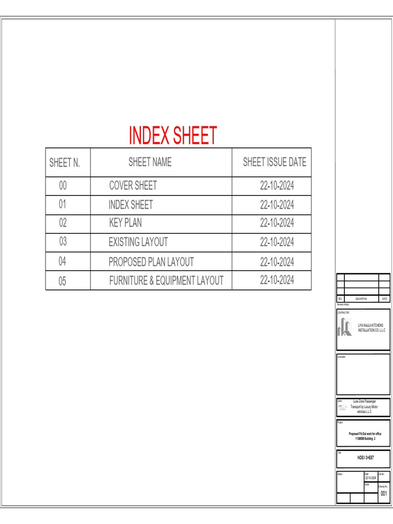 Index Sheet | PDF