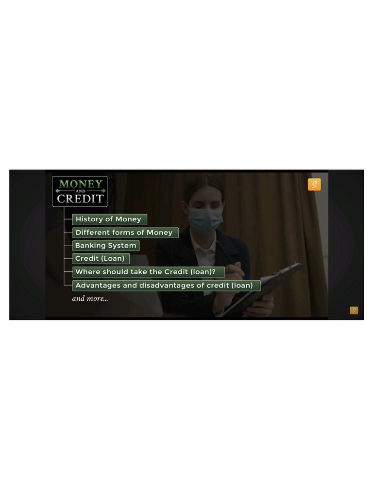 Money and Credit Class 10th | PDF