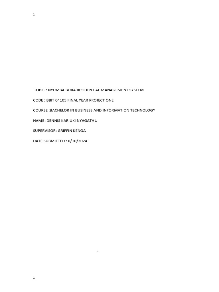 Project Proposal Document | PDF | Data | Methodology