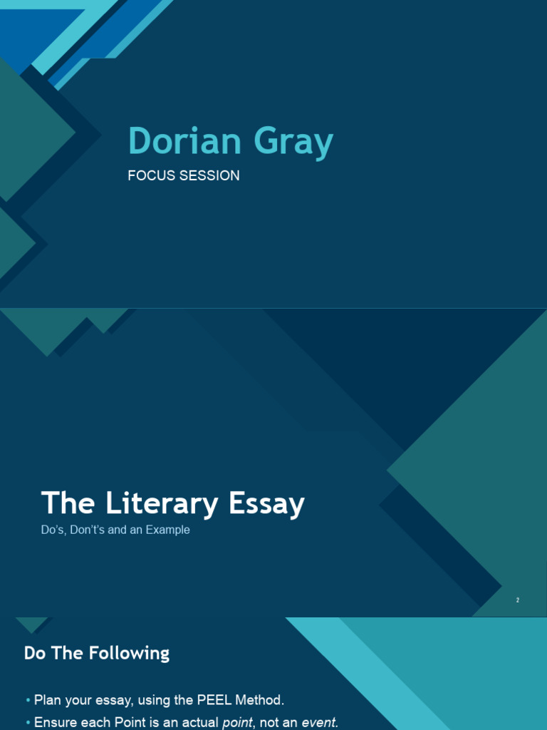 Dorian Gray - Literary Essay | PDF | Essays | Hedonism