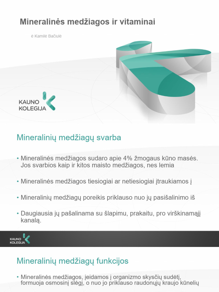 Mikro, Makro, Vitaminai | PDF