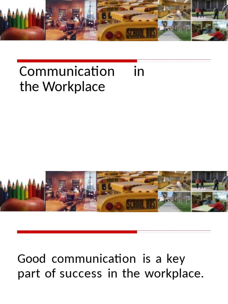 Effective Workplace Communication | PDF | Communication | Nonverbal ...