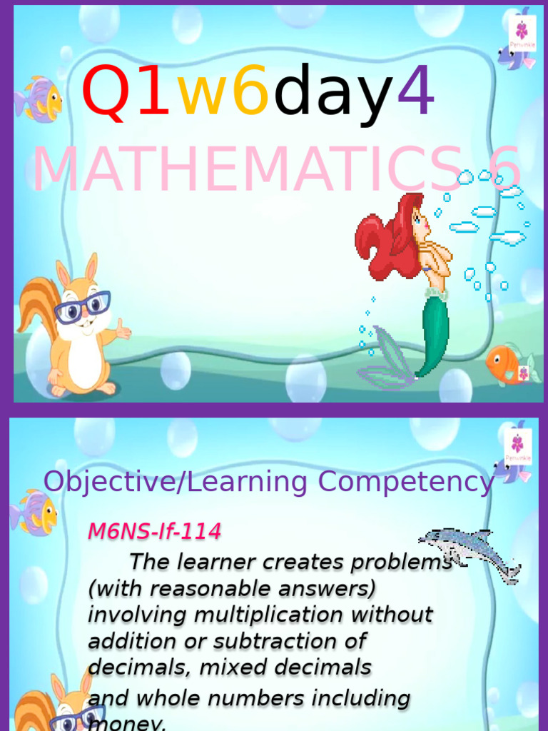 Math-6 q1 w6-2 | PDF | Cognition | Behavior Modification