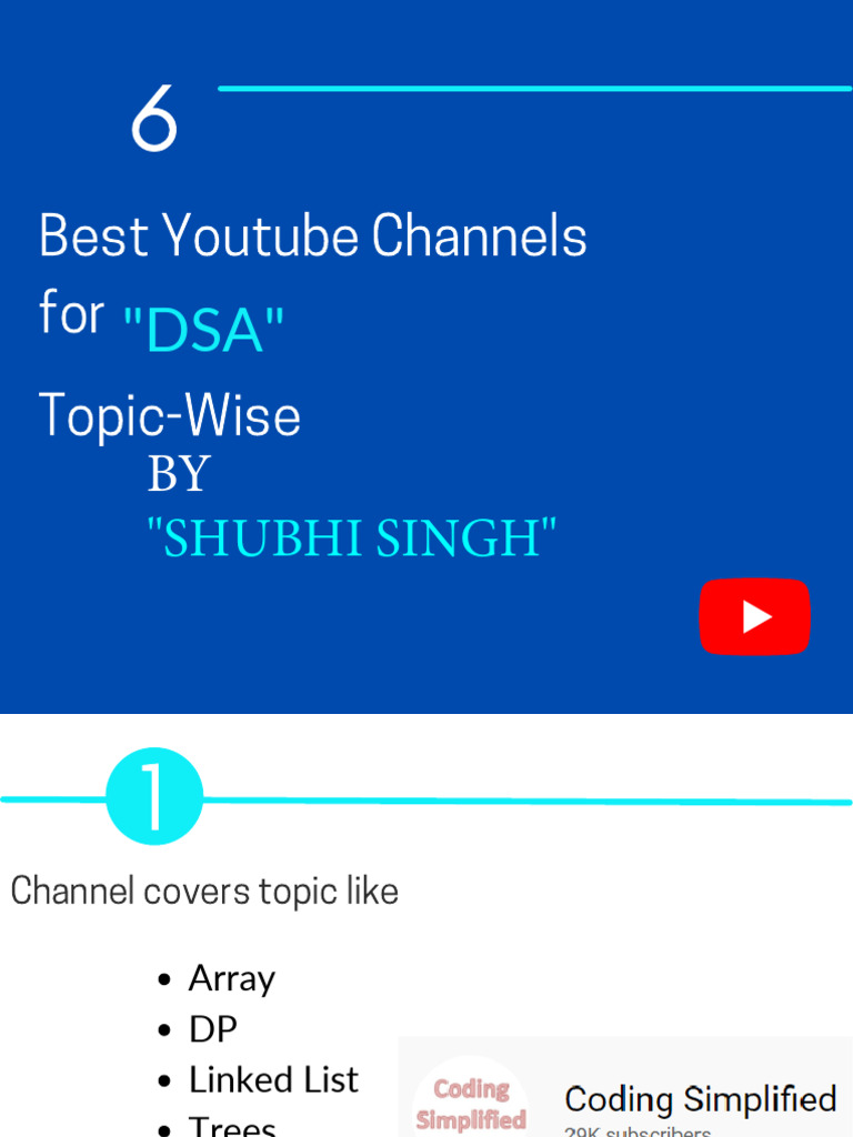 Youtube Channels For DSA | PDF