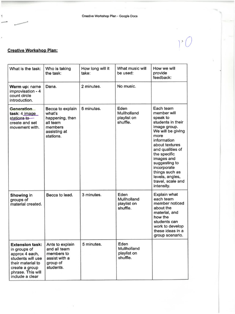 Teaching Plan Example | PDF