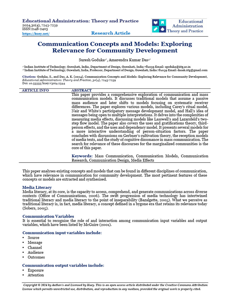 Ipp 8405 Final Volume 30 and Issue 4 April 2024 Educational Administration Theory and Practice 1 ...