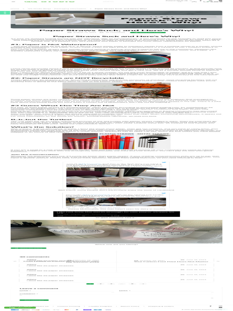 Why Paper Straws Fail Us | PDF | Biodegradation | Materials