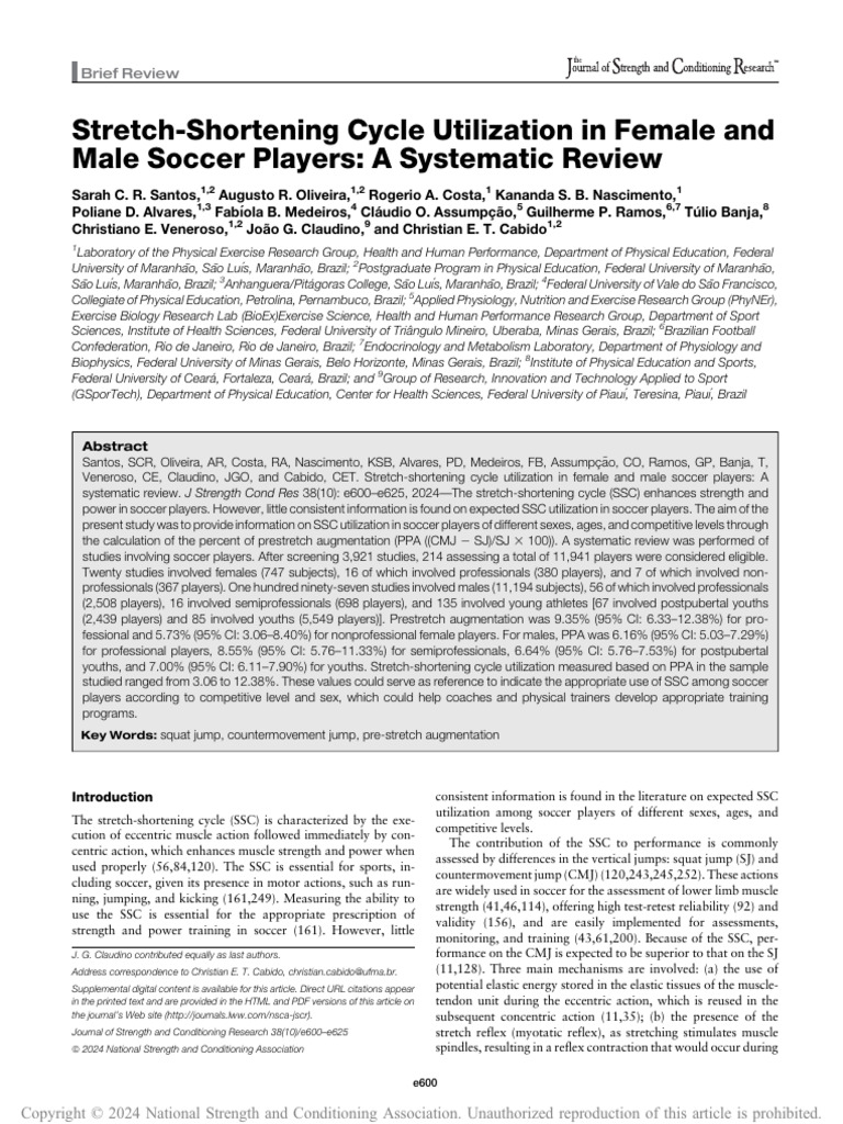 Soccer SSC: Gender & Level Insights | PDF | Systematic Review