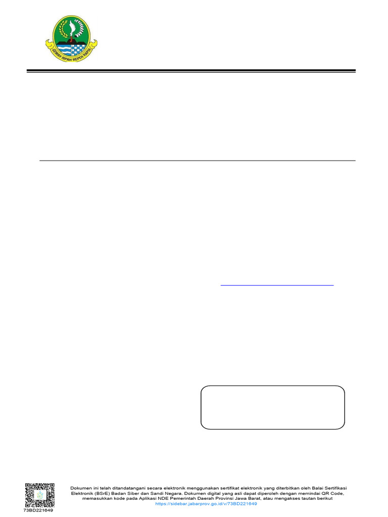 TTE SEKDISDIK Nota Dinas Inventarisi Data Non ASN Belum Menerima TPG ...