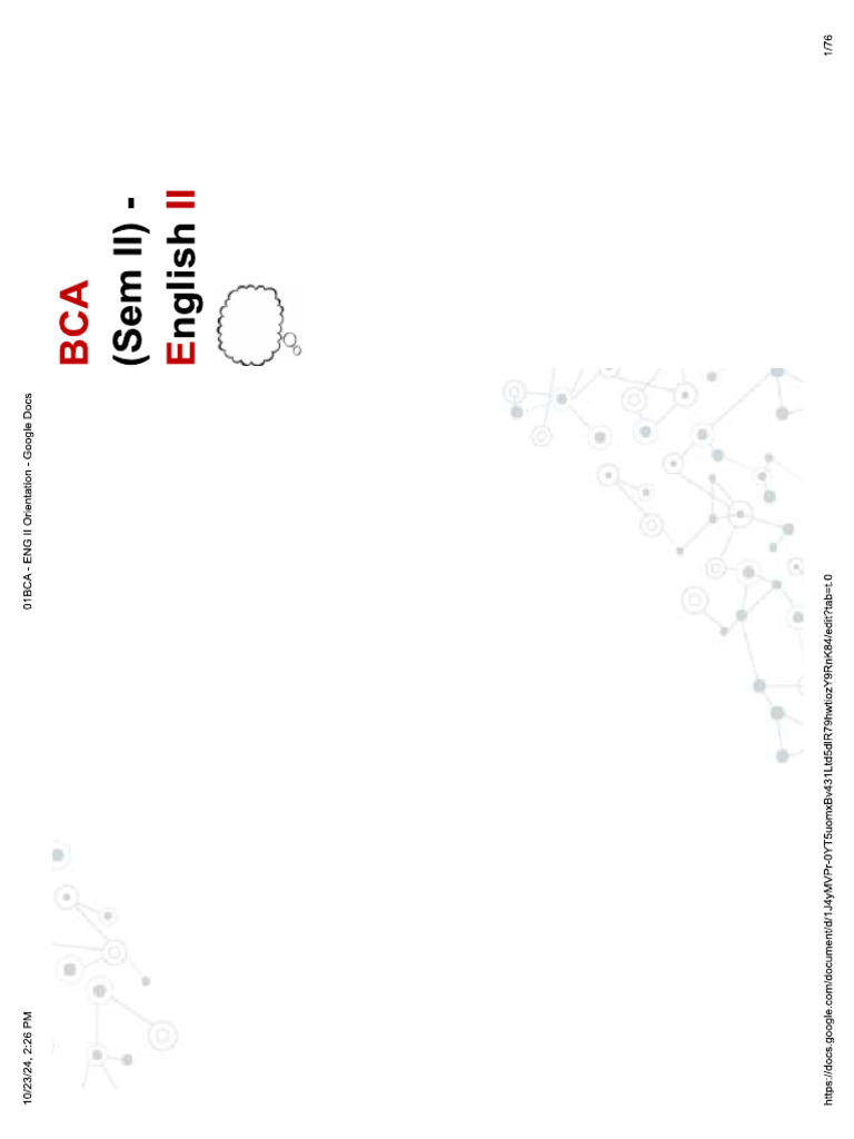English II Orientation | PDF