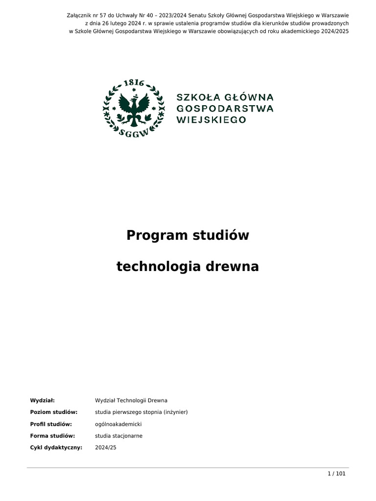 z57 US40 Technologia - Drewna I S 24 - 25 | PDF