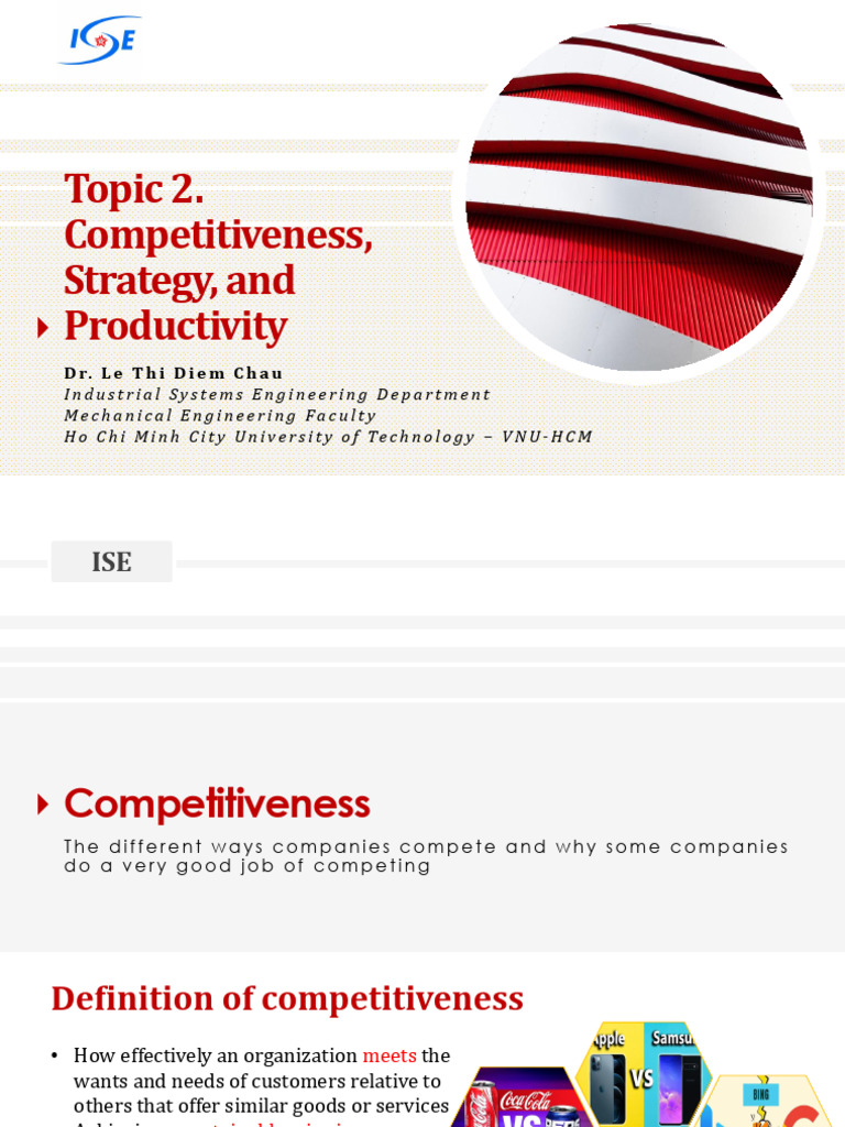 Topic 2. Competitiveness Strategy and Productivity | PDF | Strategic ...