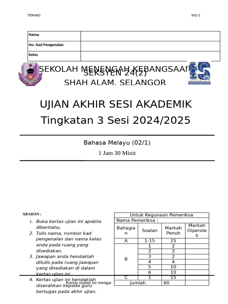 Cover Uasa 2024 | PDF